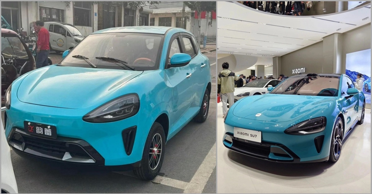 Xe Trung Quốc cũng bị chính người Trung Quốc nhái: Xiaomi SU7 có 'bản ...