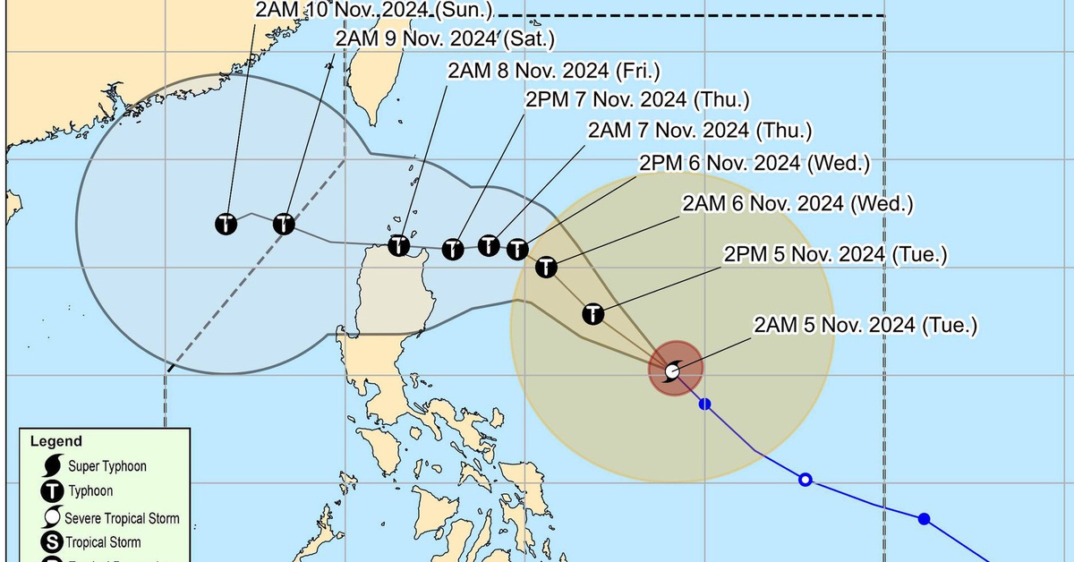 Bão Yinxing mạnh cấp 11, giật cấp 14, dự báo vào Biển Đông - Tuổi Trẻ ...