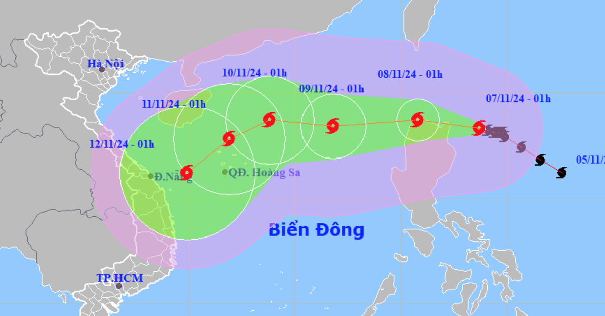 Bão Yinxing mạnh lên cấp tiệm cận siêu bão, sáng mai sẽ vào Biển Đông ...