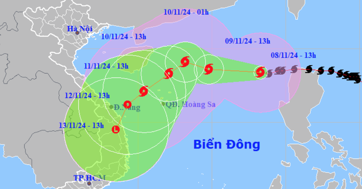 Bão Yinxing đang có xu hướng mạnh thêm - Tuổi Trẻ Online