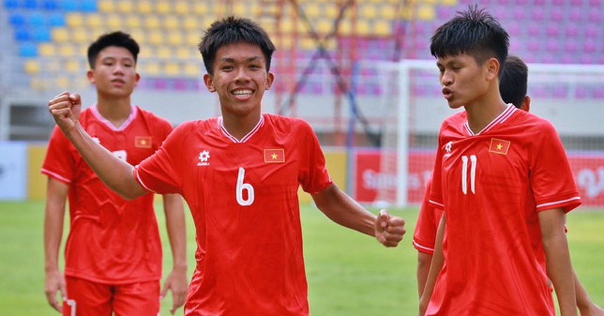 U16 Việt Nam lấy lại thể diện, đè bẹp Myanmar để vào bán kết - Tuổi Trẻ Online