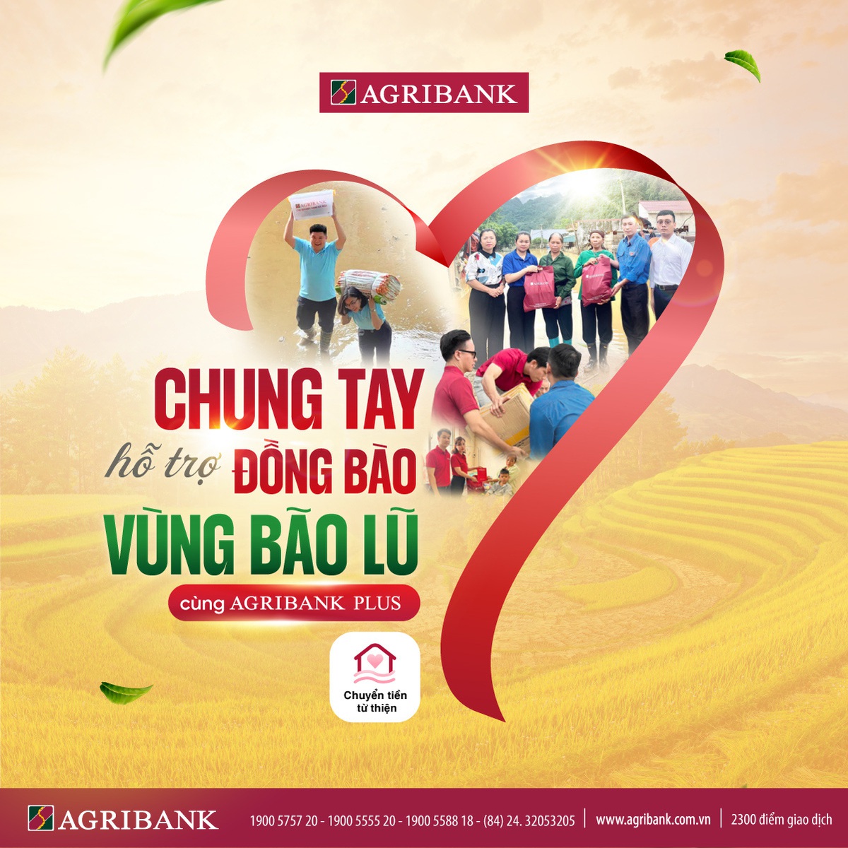Agribank cập nhật tính năng ‘Chuyển tiền từ thiện’ trên Agribank Plus ...