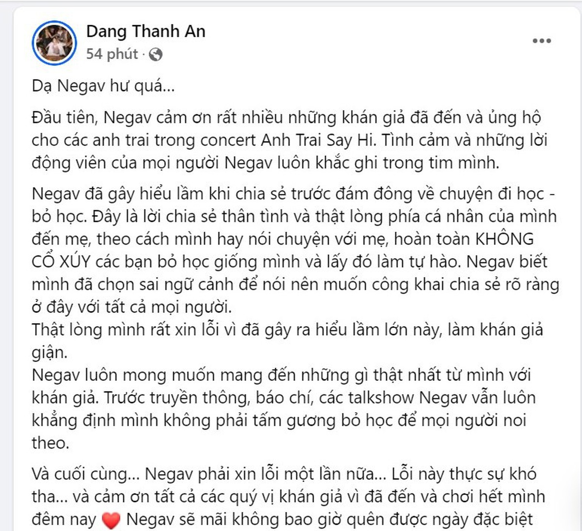 Negav phát ngôn gây phẫn nộ tại concert Anh trai say hi - Tuổi Trẻ Online