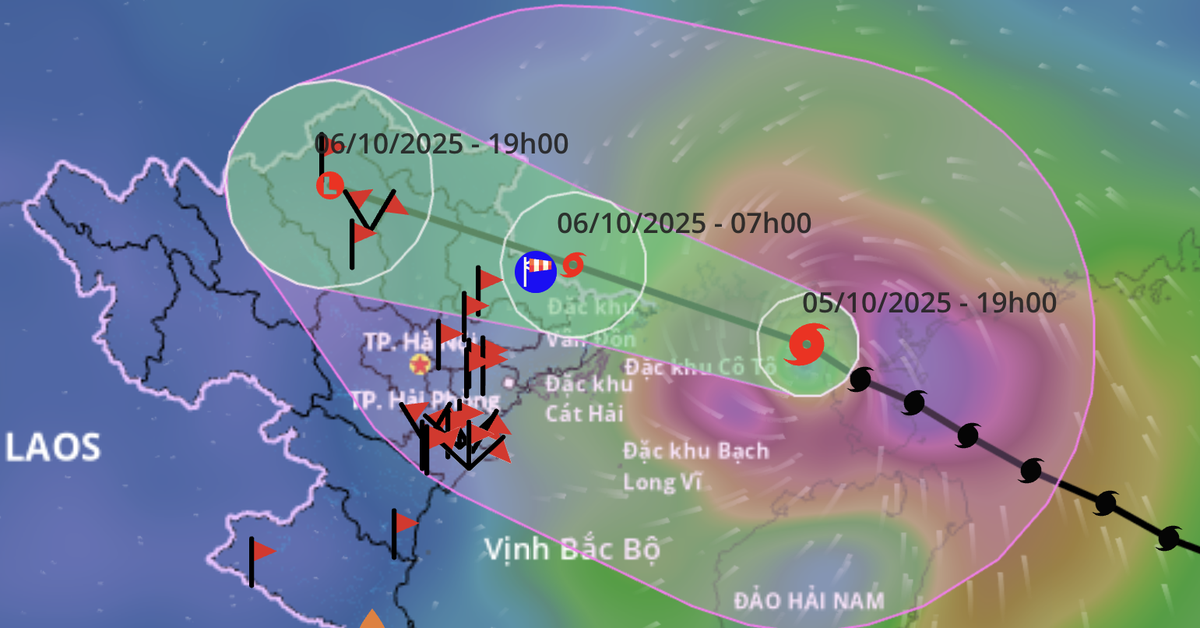 Bão Matmo vào vịnh Bắc Bộ, đêm nay đến sáng sớm mai đổ bộ đất liền ...