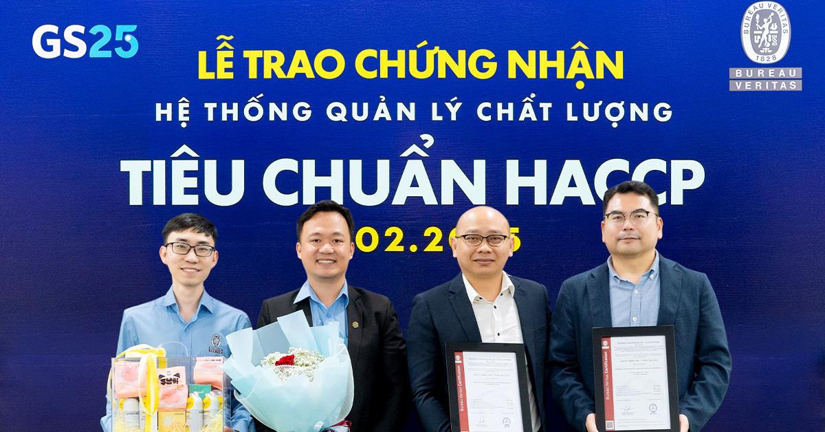 GS25 đạt chứng nhận HACCP Codex 2022 - Tuổi Trẻ Online