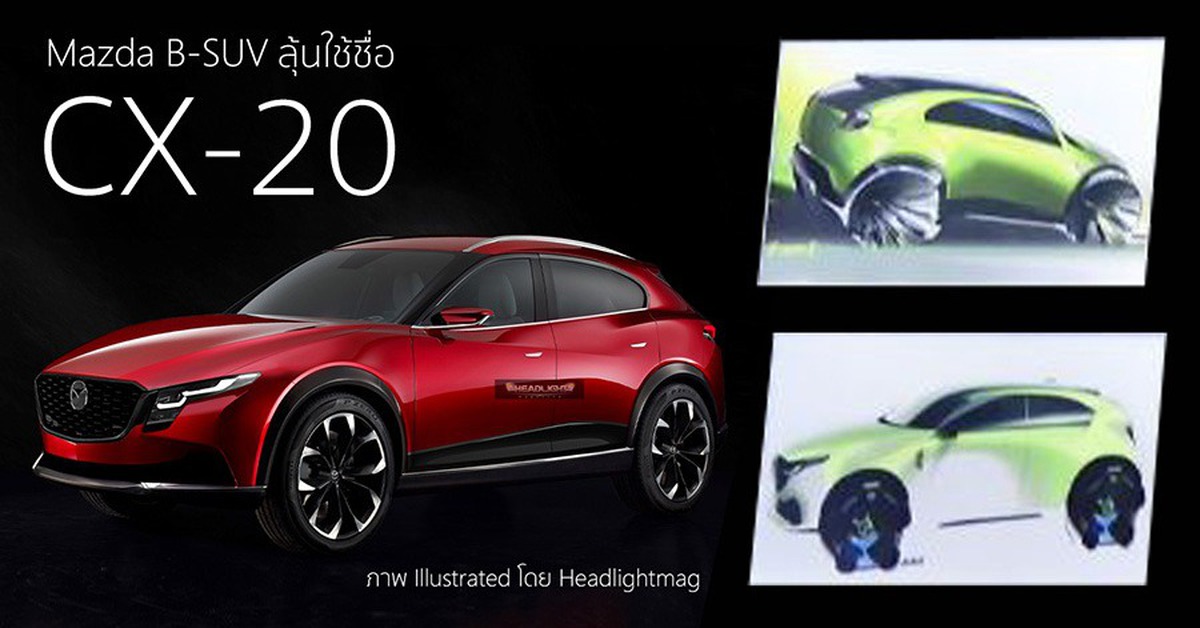 Mazda CX-20 mới toanh sắp ra mắt, cạnh tranh Mitsubishi Xforce HEV ...