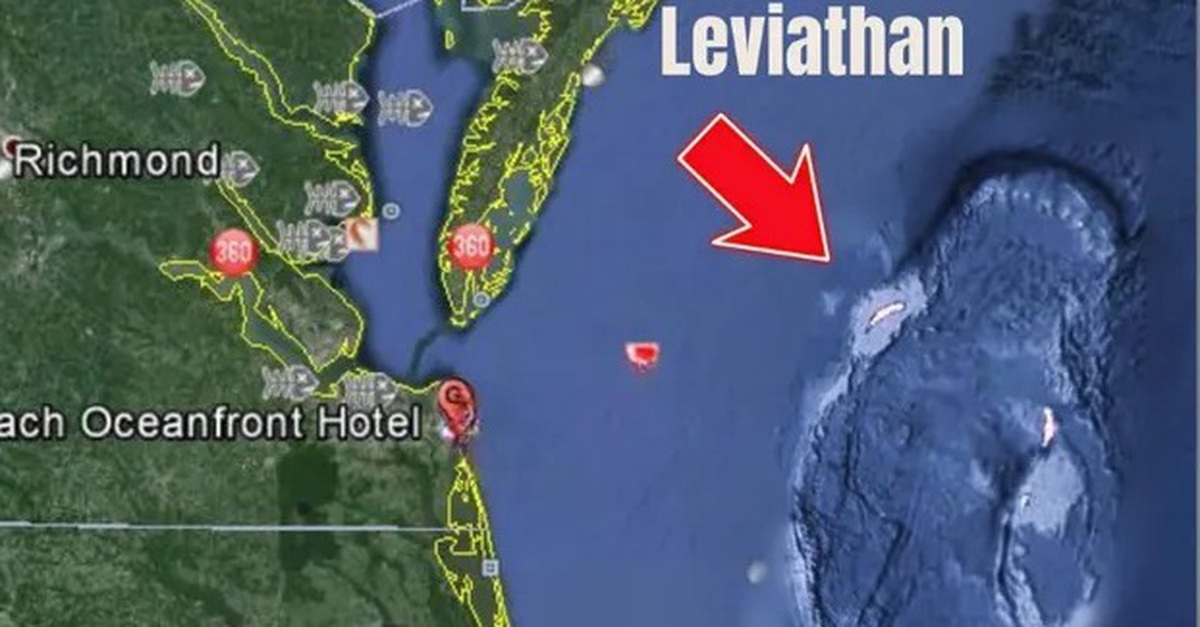 Hình ảnh Google Maps cho thấy quái vật Leviathan 'thức giấc' ngoài khơi ...