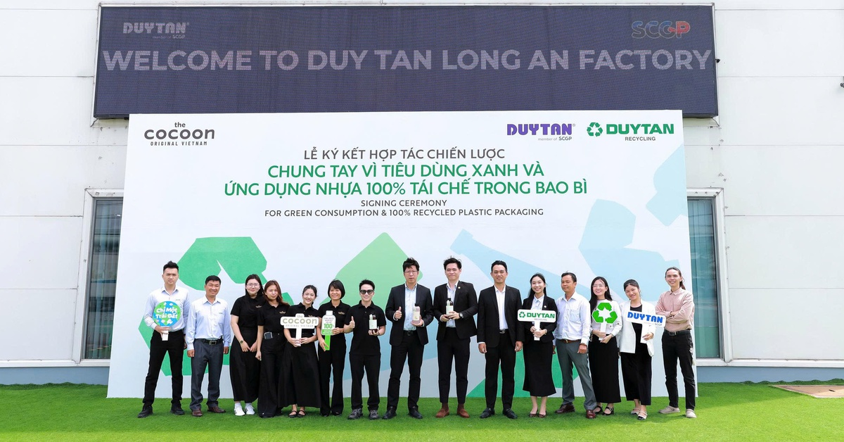 Cocoon hợp tác Duy Tân Recycling dùng nhựa tái chế 100% trong bao bì ...