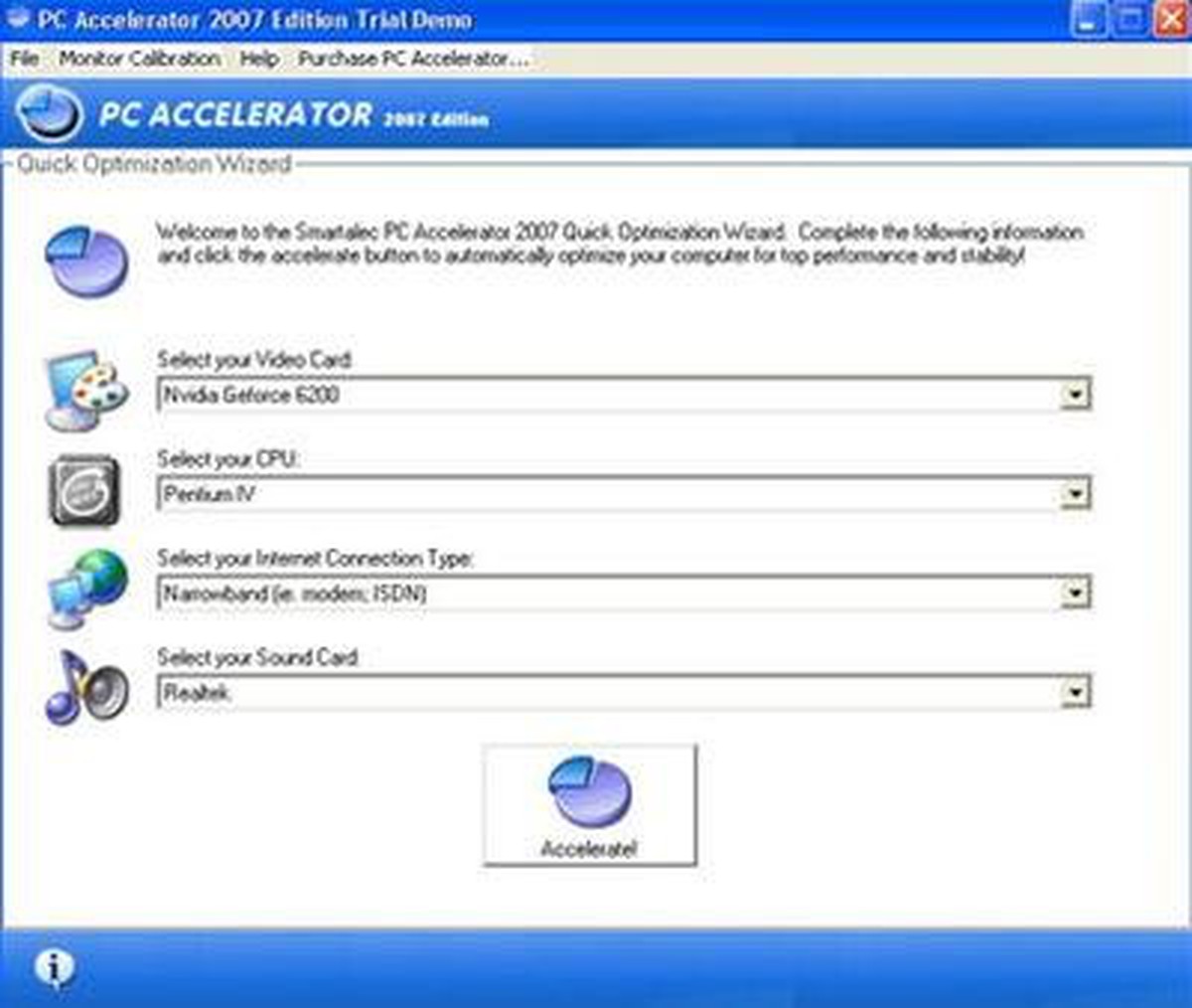 PC Accelerator Pro 2007 tăng tốc máy tính toàn diện - Tuổi Trẻ Online