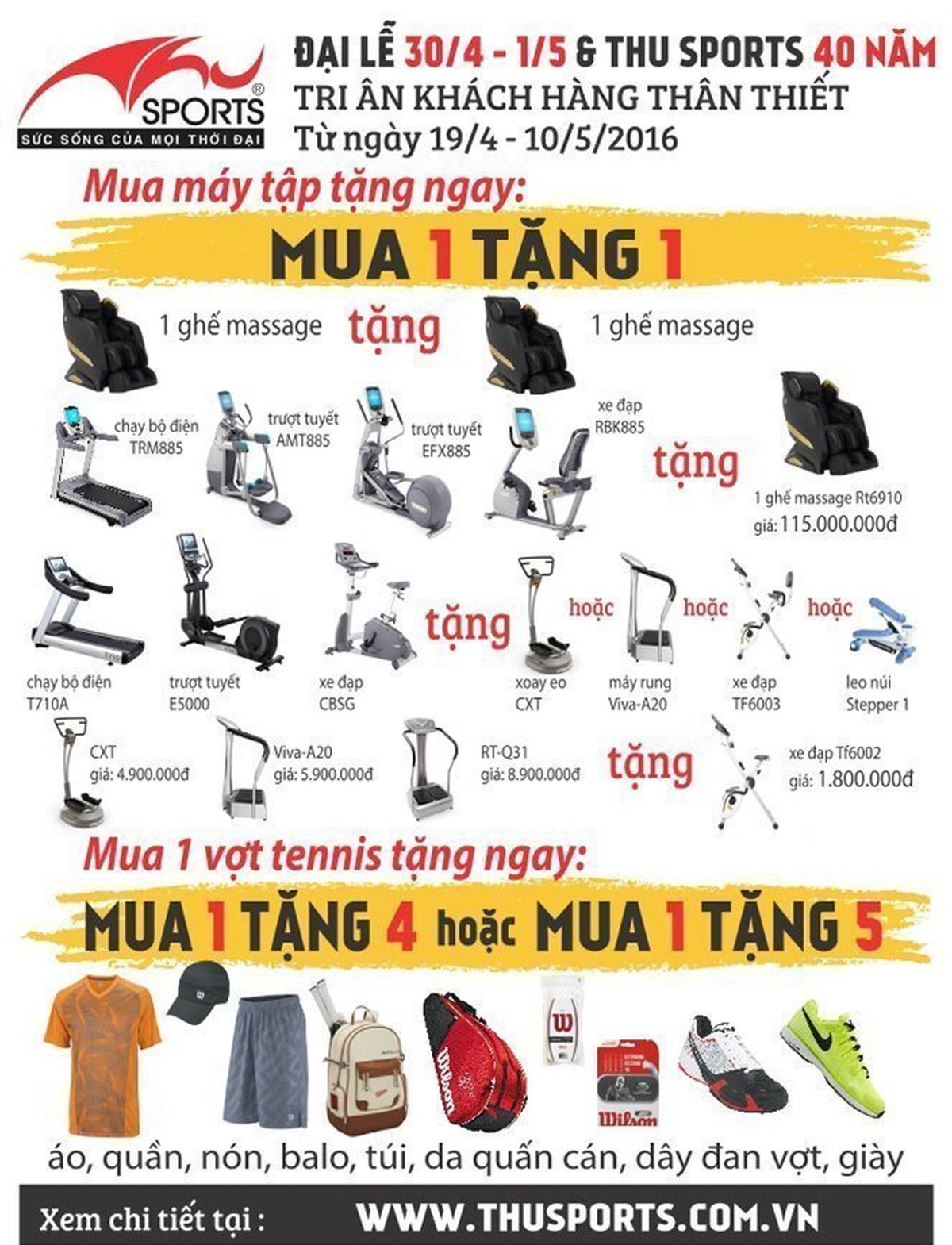 Thu Sports 40 năm và mừng đại lễ 30-4, 1-5 - Tuổi Trẻ Online