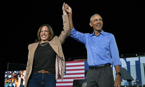 Bà Harris lần đầu vận động tranh cử chung với cựu tổng thống Obama ...