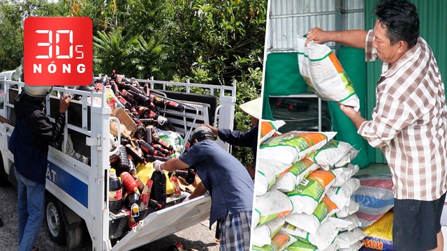 Bản tin 30s nóng: Cả ngàn chai nước mắm bị vứt bỏ ven đường; Lúa giống ...