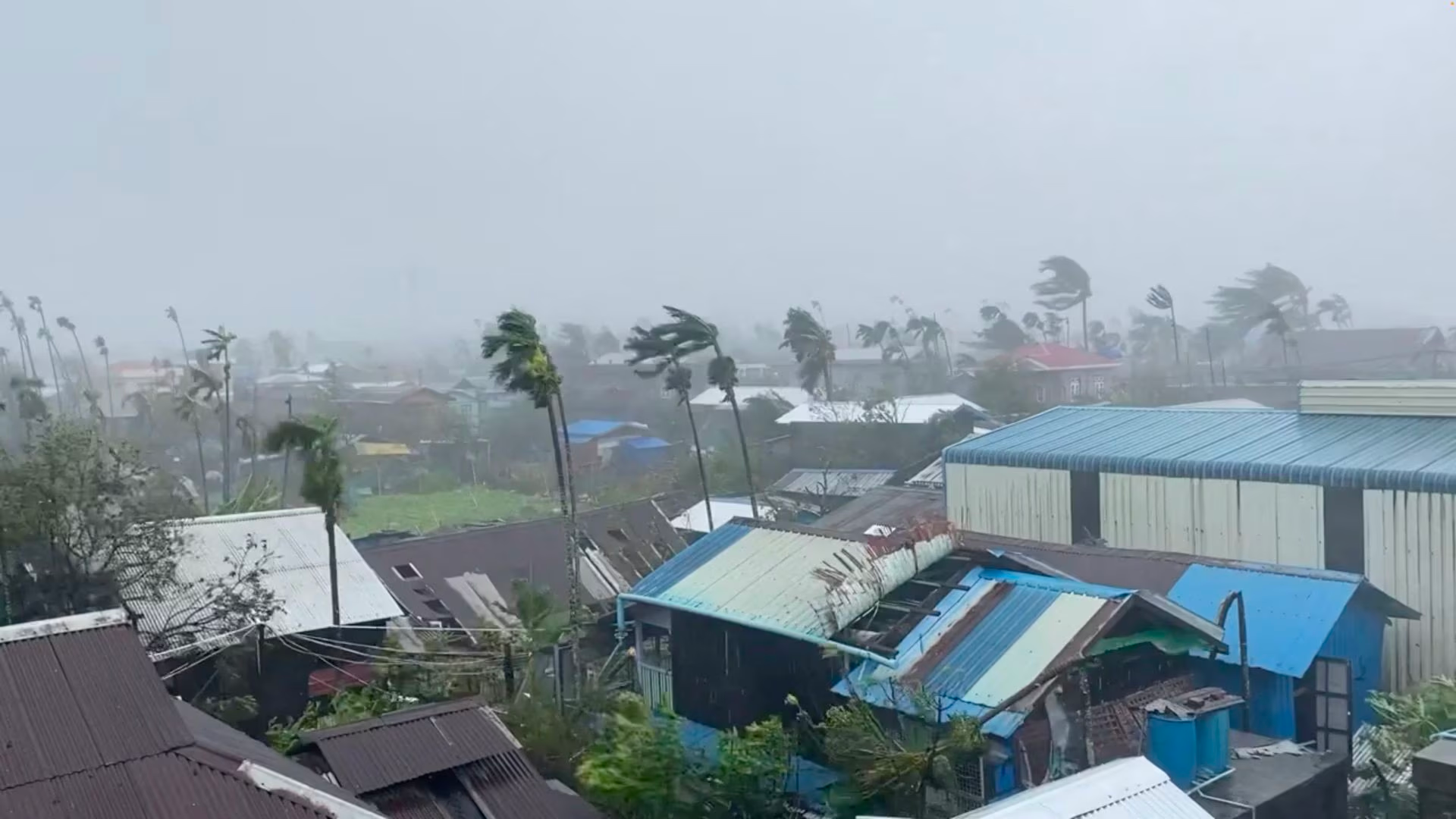At least three killed as powerful storm batters Myanmar
