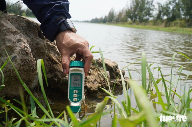 Salinity seeps in largest freshwater reservoir in Vietnam’s Mekong Delta