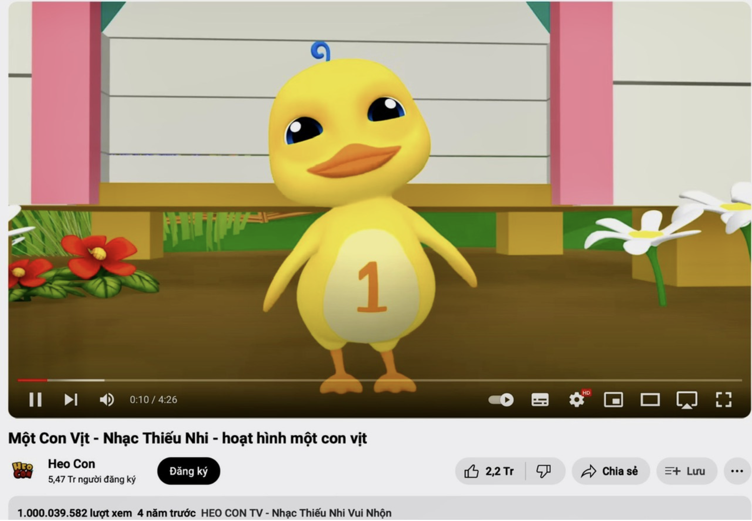 ‘Mot con vit’ becomes Vietnam’s first YouTube music video to hit 1 ...