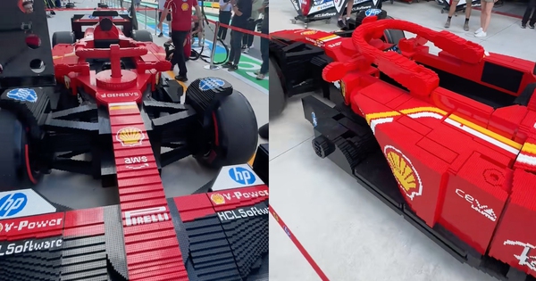 Fan phát cuồng với xe Ferrari F1 được làm từ 400.000 mảnh lego - Tuổi ...