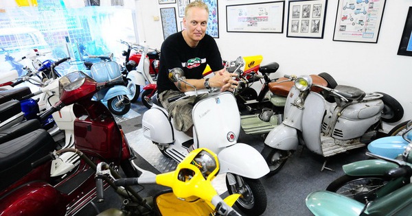 British scooter buff creates electronic Vespa