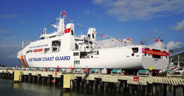 Vietnam launches most advanced coast guard vessel