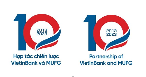 The 10th anniversary logo of VietinBank - MUFG strategic alliance